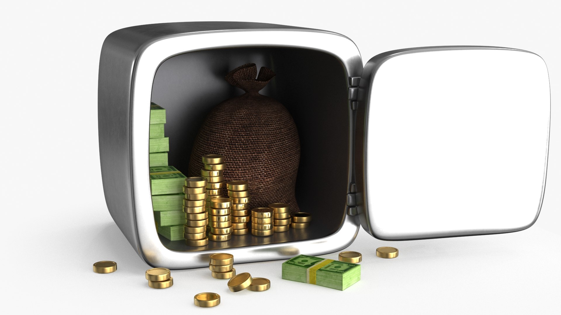 Safe Cartoon 3D Model - TurboSquid 2015278