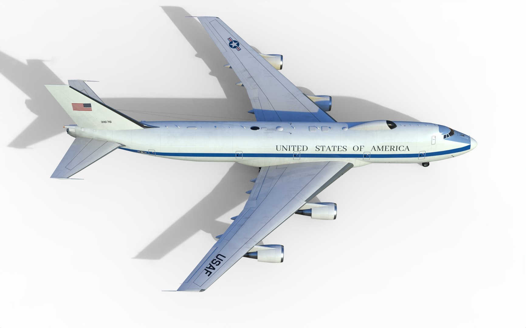 3D Model Boeing E-4 Doomsday Plane - TurboSquid 1991762