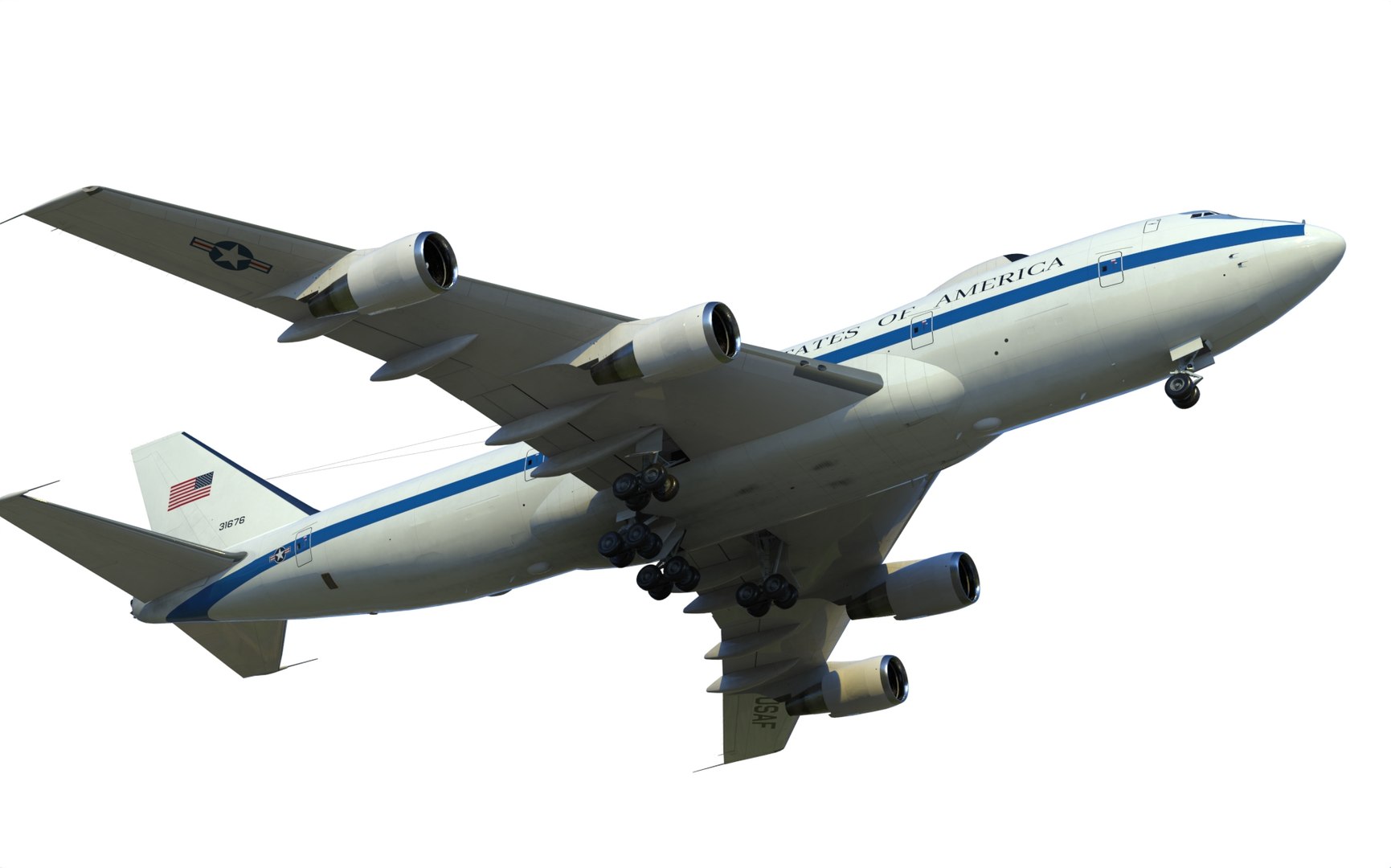 3D Model Boeing E-4 Doomsday Plane - TurboSquid 1991762