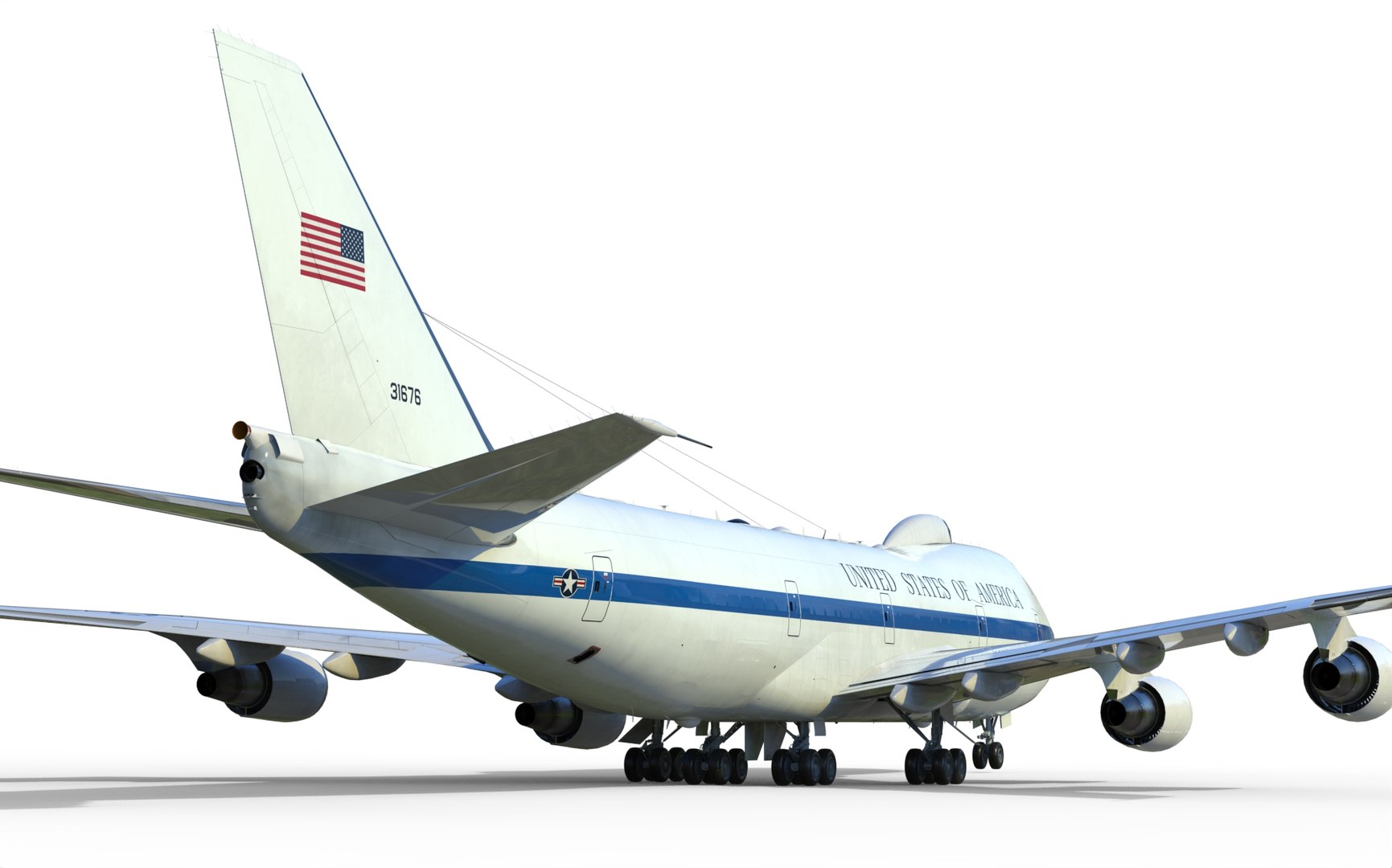 3D Model Boeing E-4 Doomsday Plane - TurboSquid 1991762