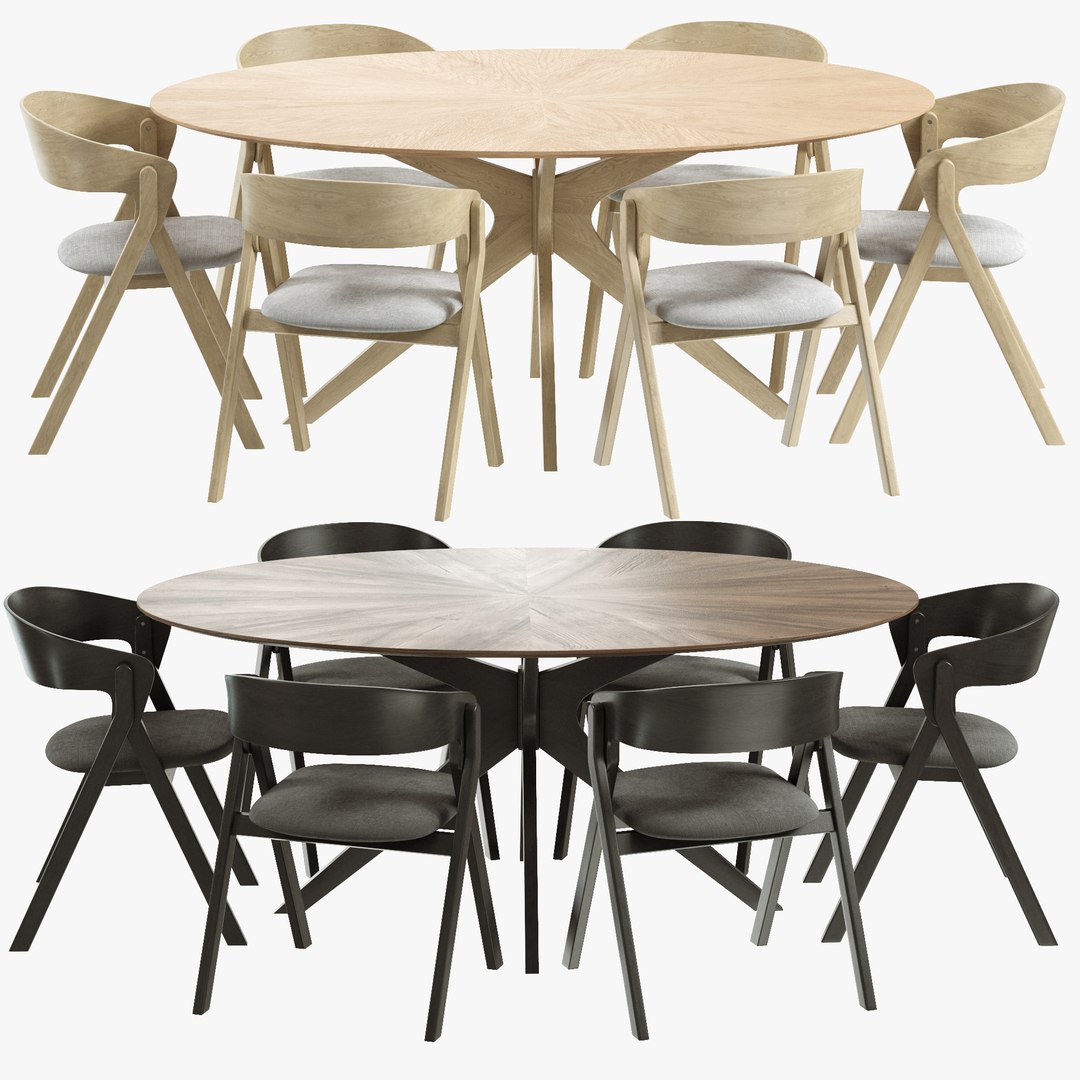 3D Naanim Table Godia Chair Model - TurboSquid 2345004