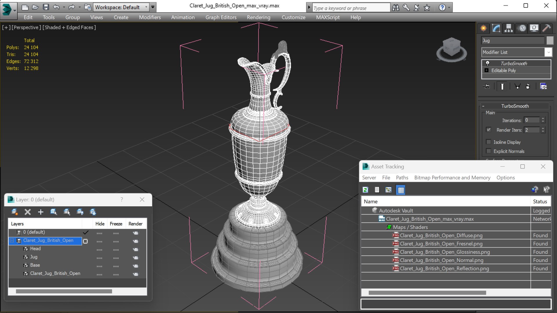 Claret Jug British Open Model - TurboSquid 2063032