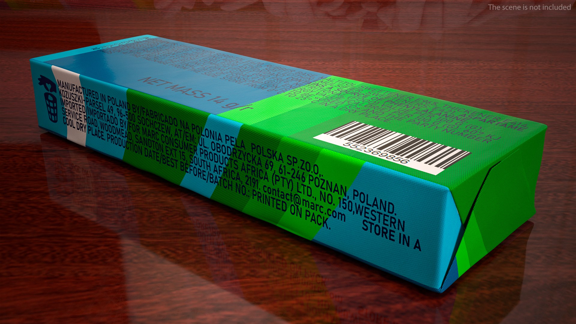 Mint Chewing Gum Pack 3D Model - TurboSquid 2045831