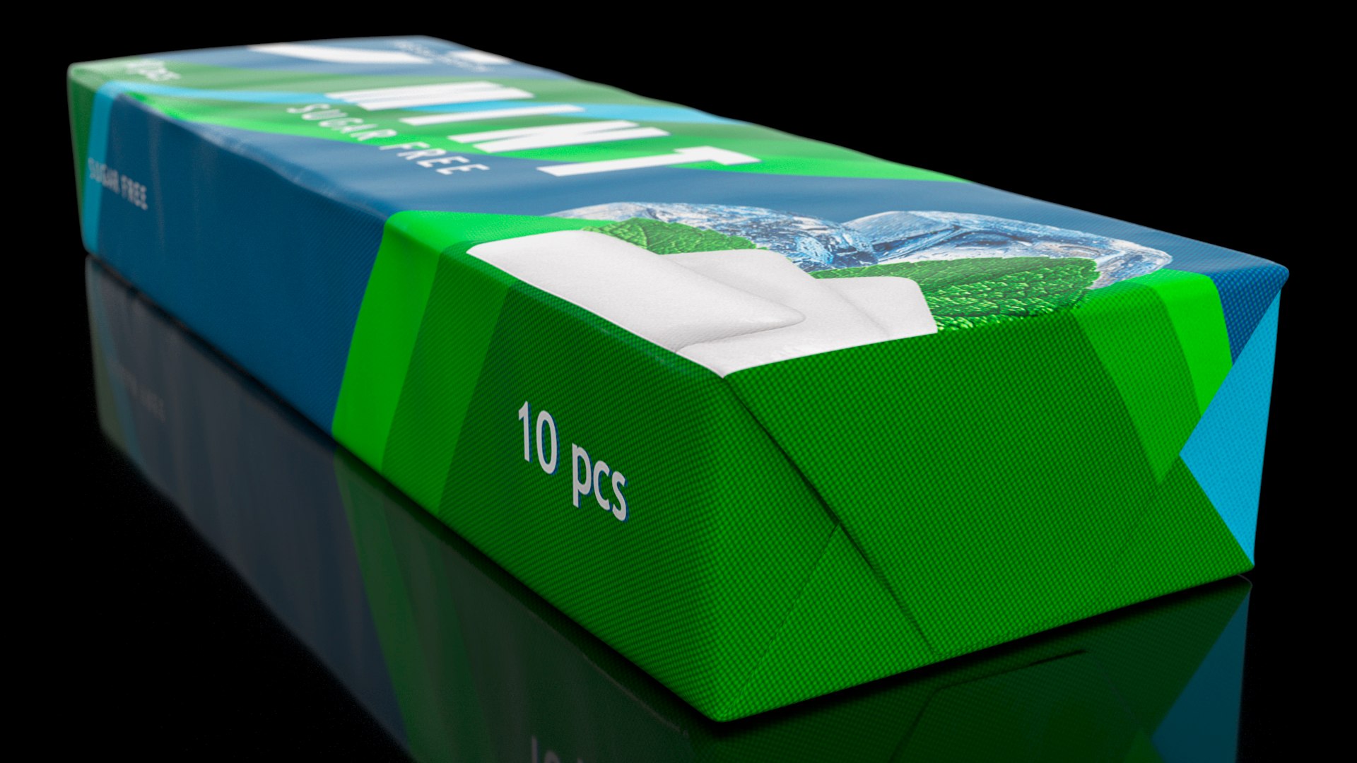 Mint Chewing Gum Pack 3D Model - TurboSquid 2045831