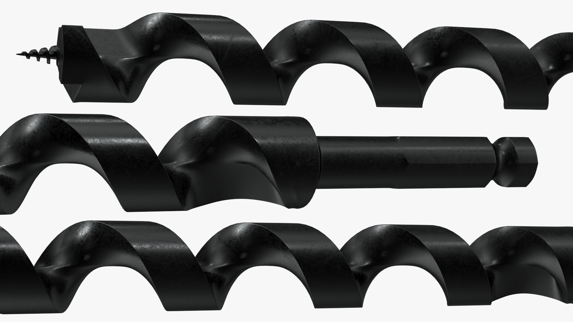 3D Model Carbide Tipped Auger Bit New - TurboSquid 2110969