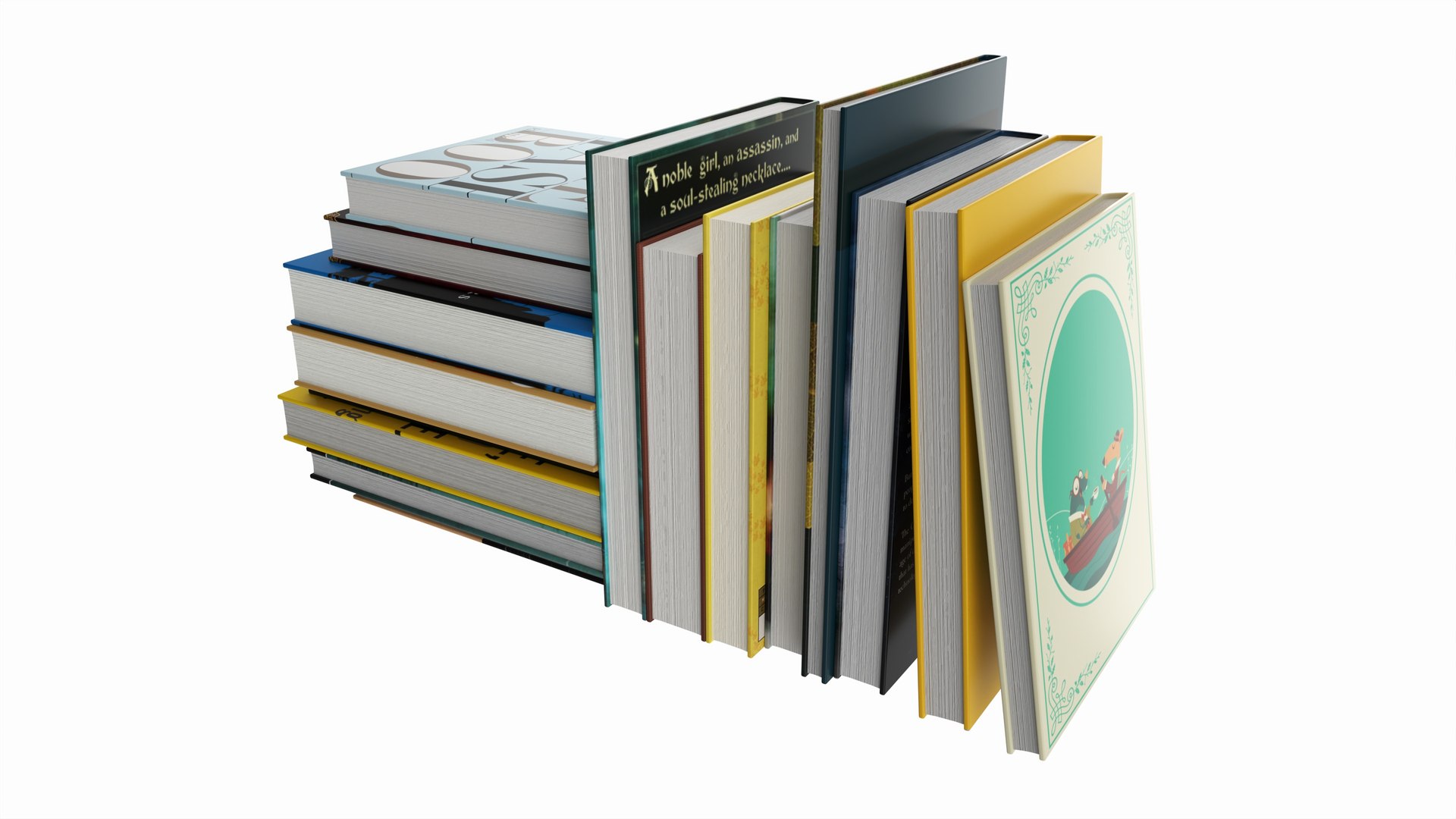 3D Books For Interior Decoration 02 Model - TurboSquid 2265226