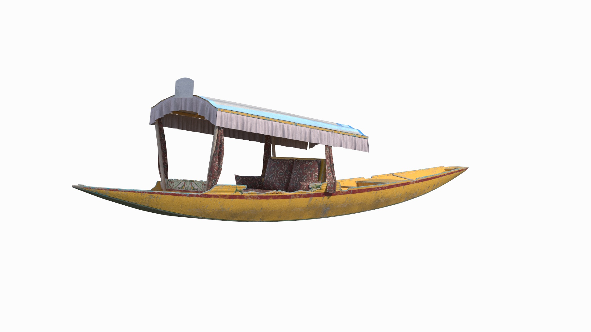 3D Model Shikara Yellow Old - TurboSquid 2289535