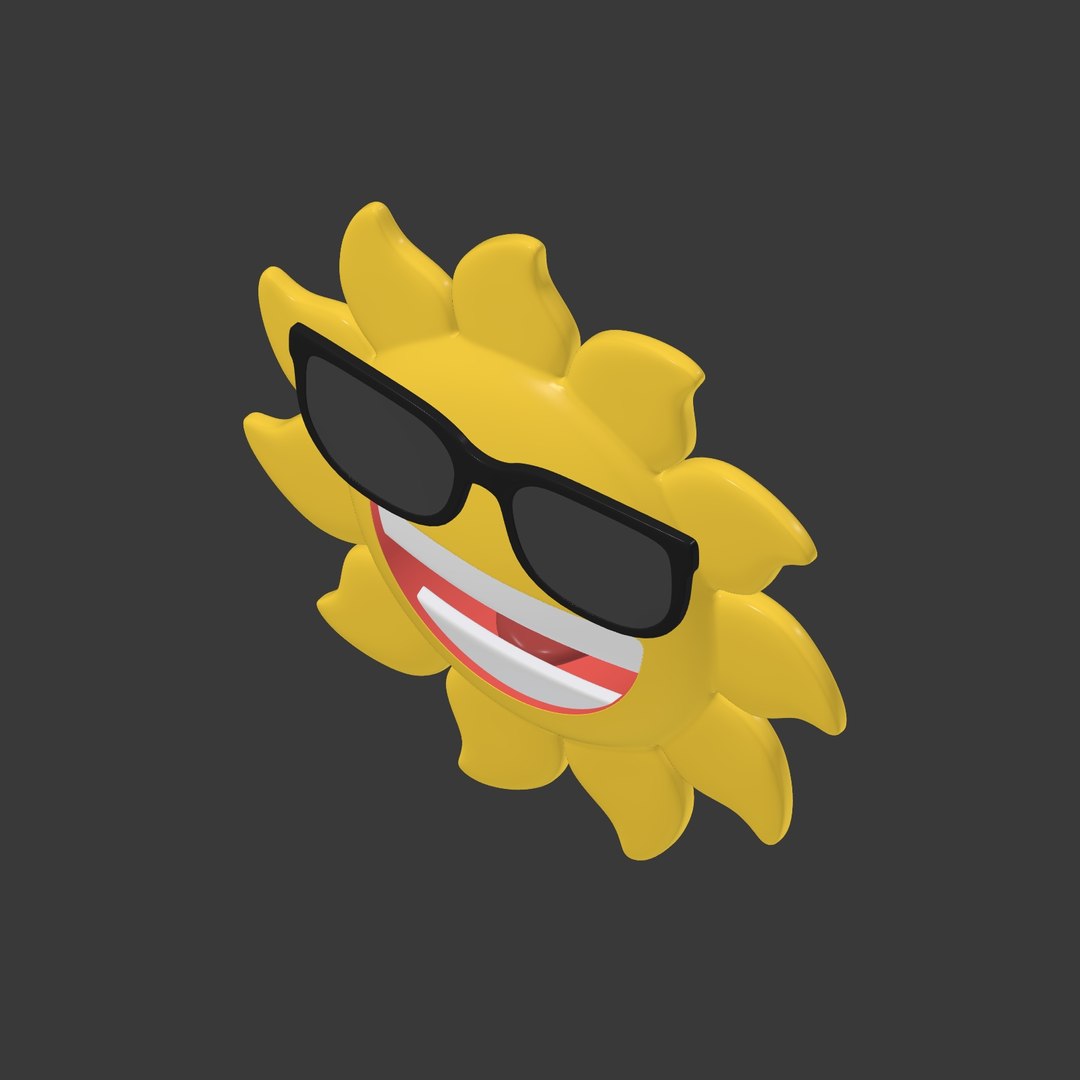 Cartoon Sun Model - TurboSquid 1591874