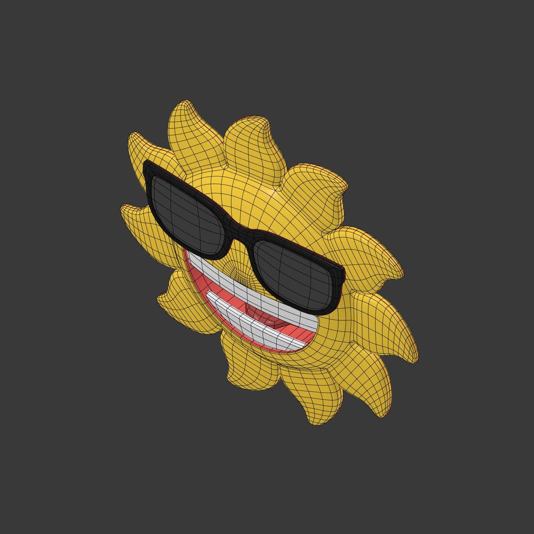 Cartoon Sun Model - TurboSquid 1591874