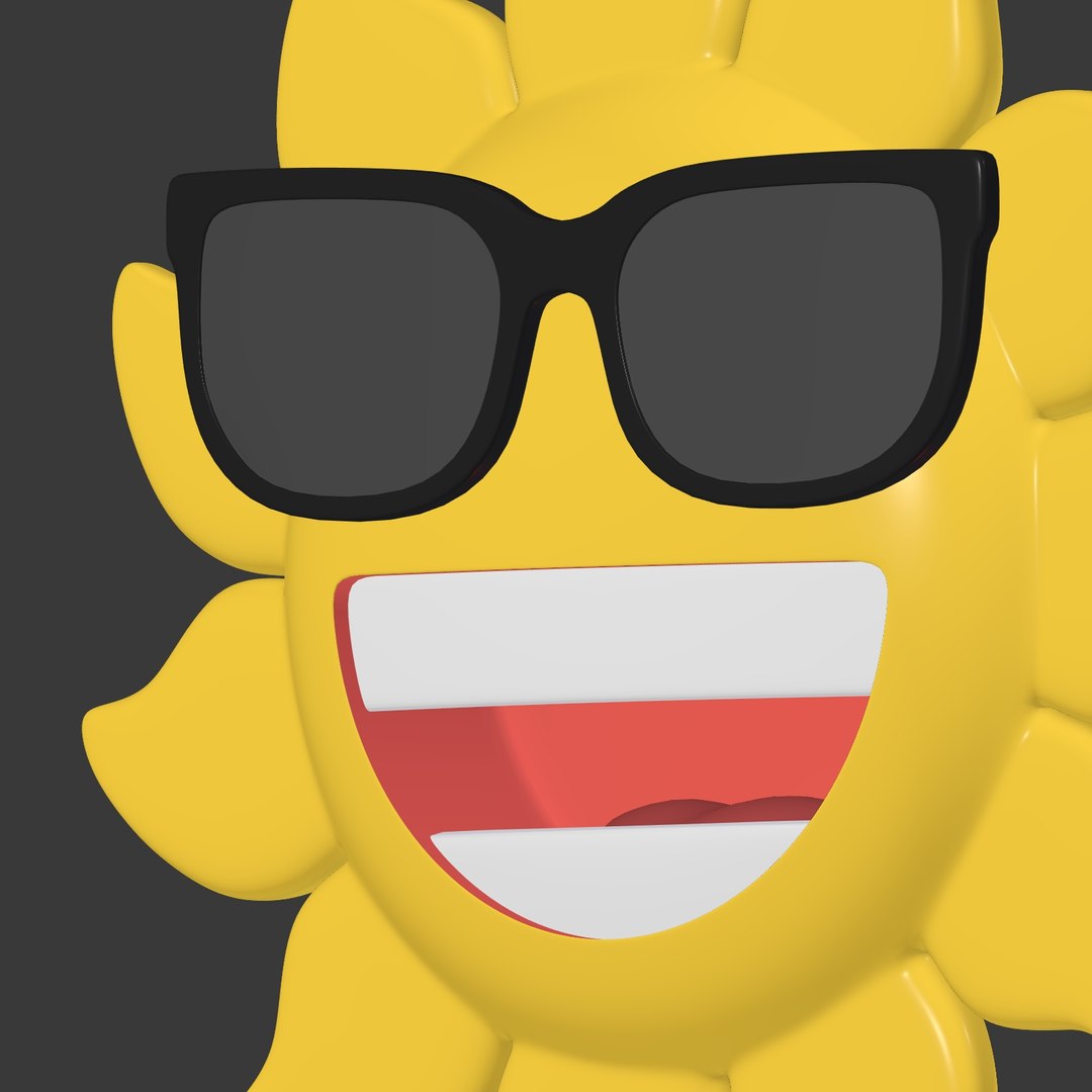 Cartoon sun model - TurboSquid 1591874