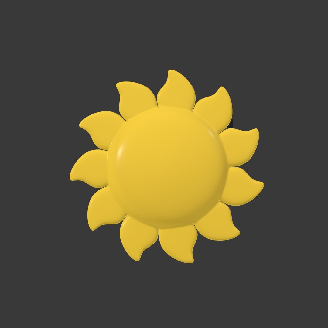 Cartoon Sun Model - TurboSquid 1591874