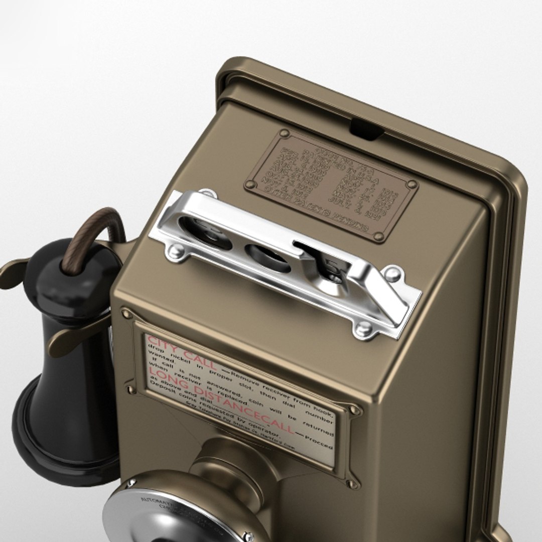 Phone telephone gray model - TurboSquid 1313360
