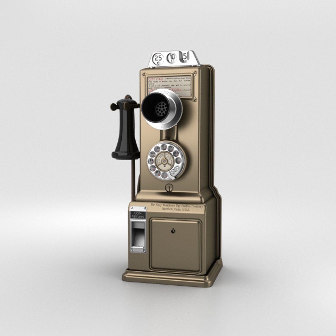 Phone telephone gray model - TurboSquid 1313360