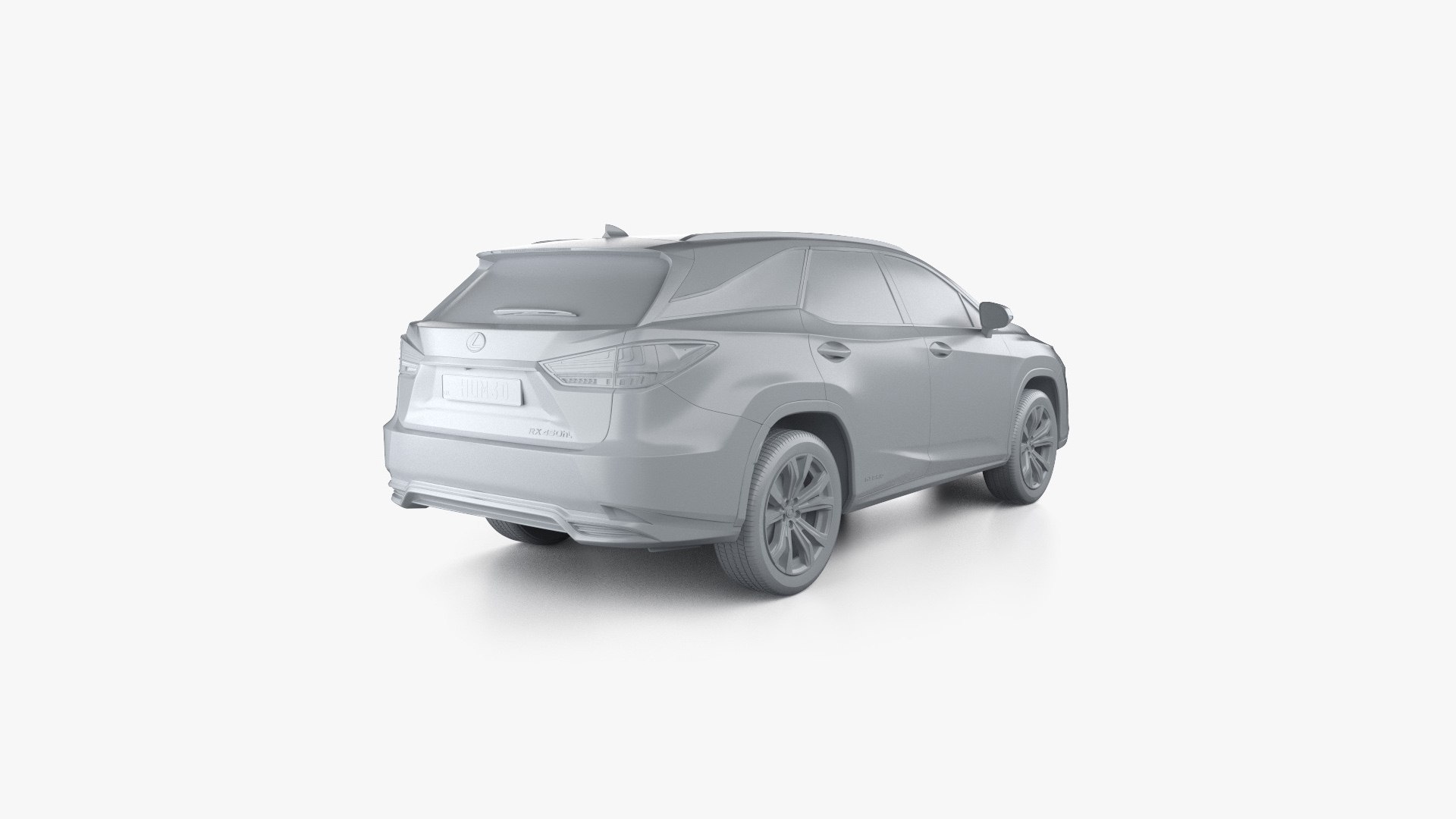 3D Lexus RX L Hybrid US-spec 2019 - TurboSquid 2048787