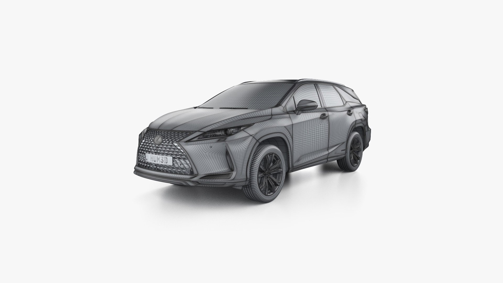 3D Lexus RX L Hybrid US-spec 2019 - TurboSquid 2048787