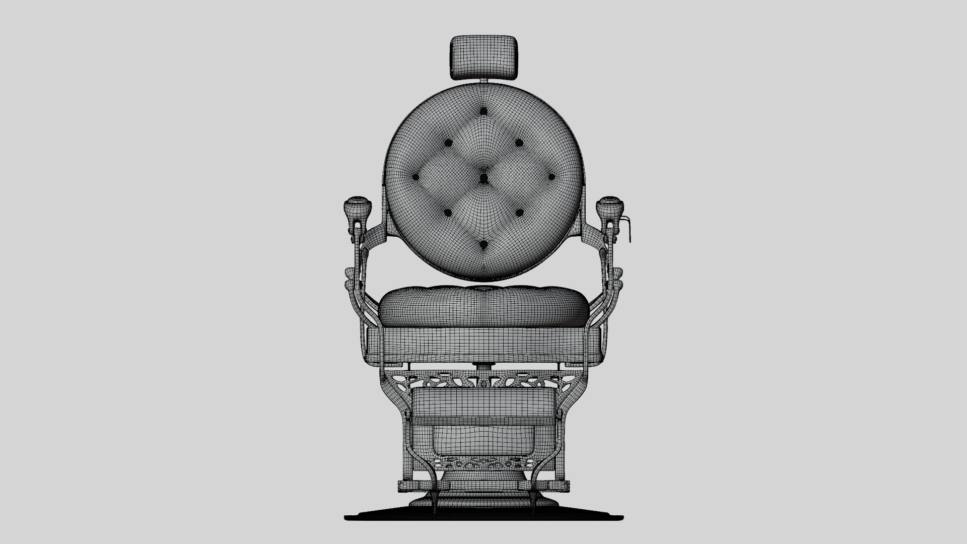 3D Model Barber Capone Chair - TurboSquid 1974964