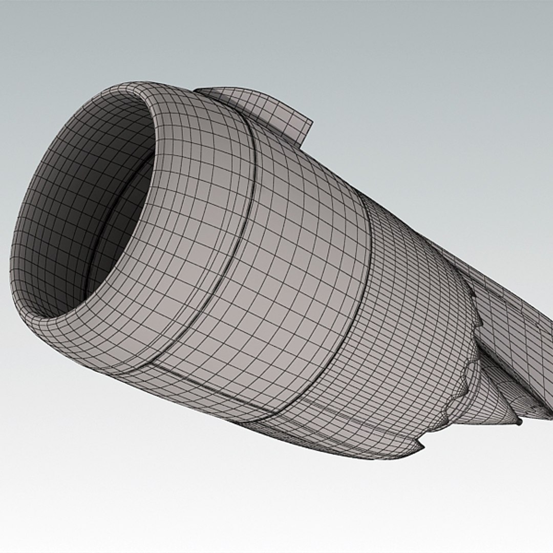 Genx-1b Jet Engine Lite 3d C4d