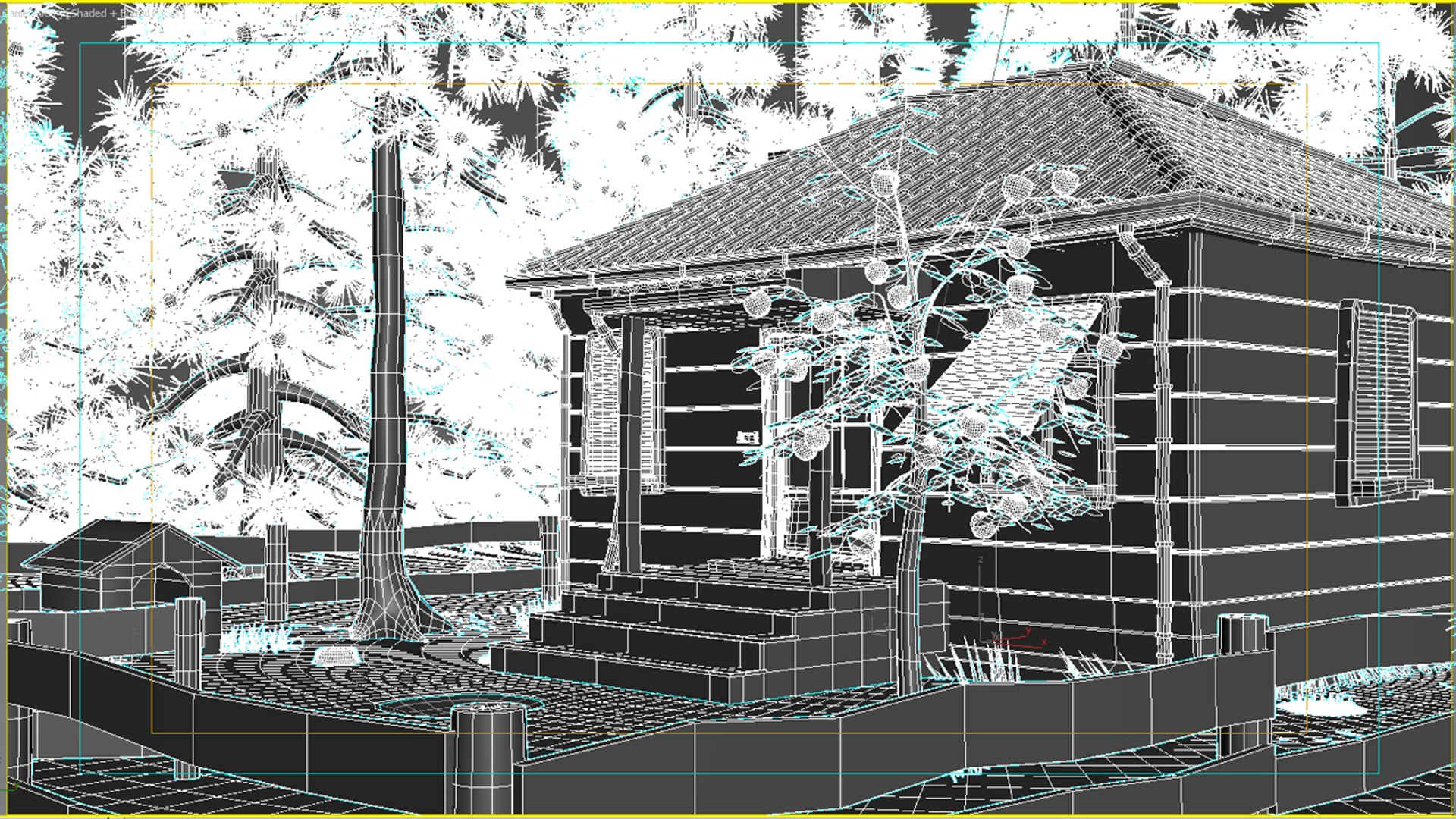 Forest House Model - TurboSquid 1478537