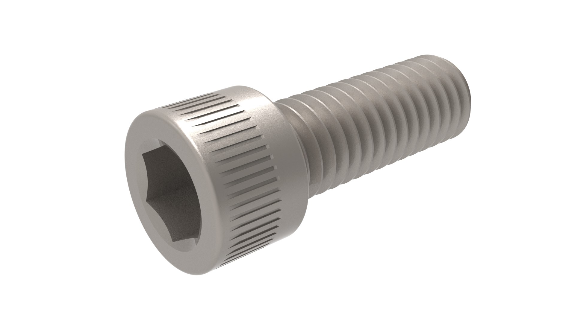 Socket Head Bolt 3-8 Tread -3-8 BSW Allen Bolt 3D Model - TurboSquid ...