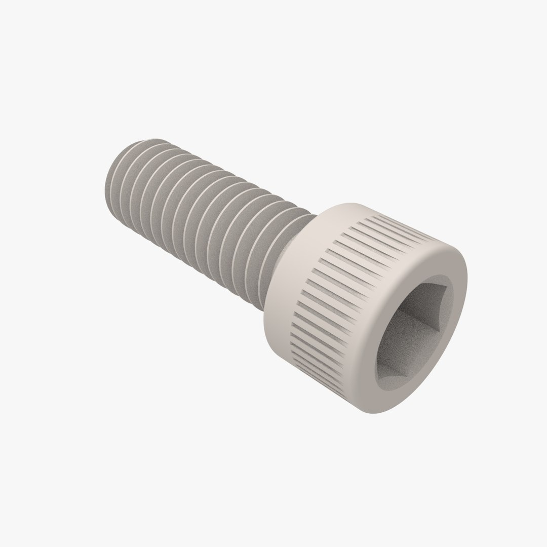 Socket Head Bolt 3-8 Tread -3-8 BSW Allen Bolt 3D Model - TurboSquid ...