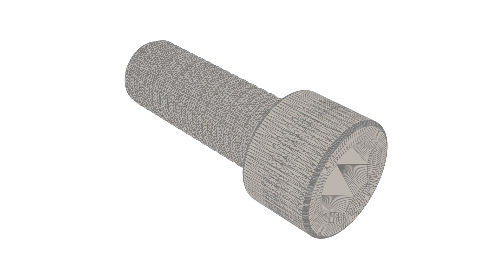 Socket Head Bolt 3-8 Tread -3-8 BSW Allen Bolt 3D Model - TurboSquid ...