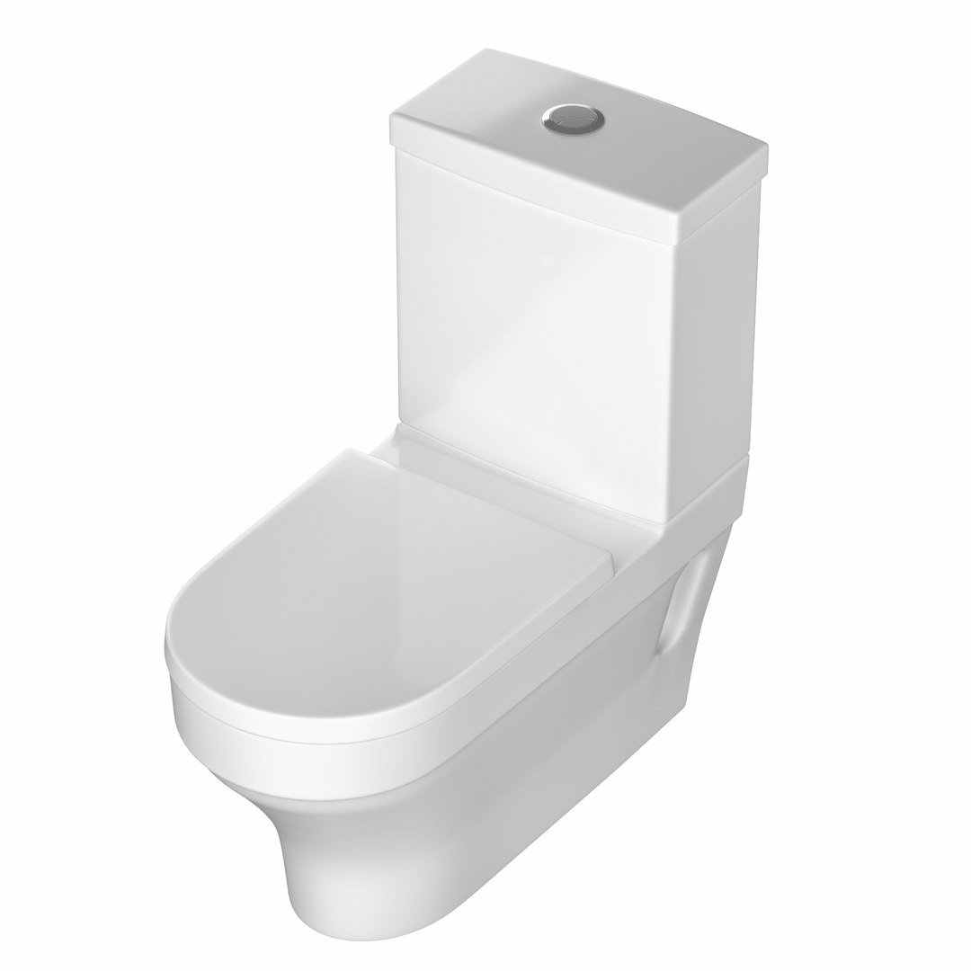 Piece Ewc Toilet 3D Model - TurboSquid 1693617