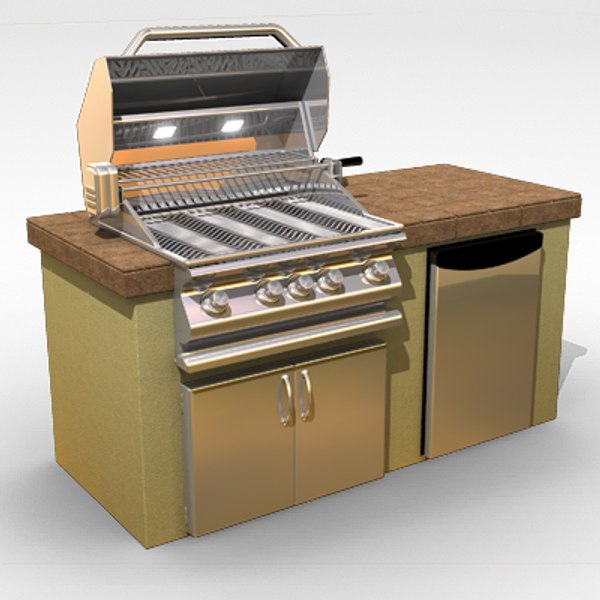 outdoor grill stove 3d model