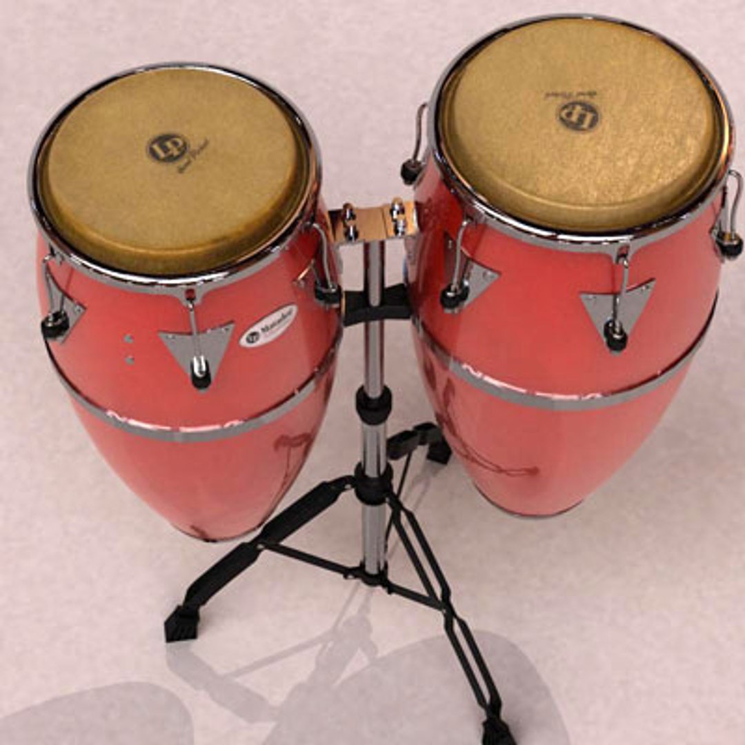 conga tumba percussion 3d model