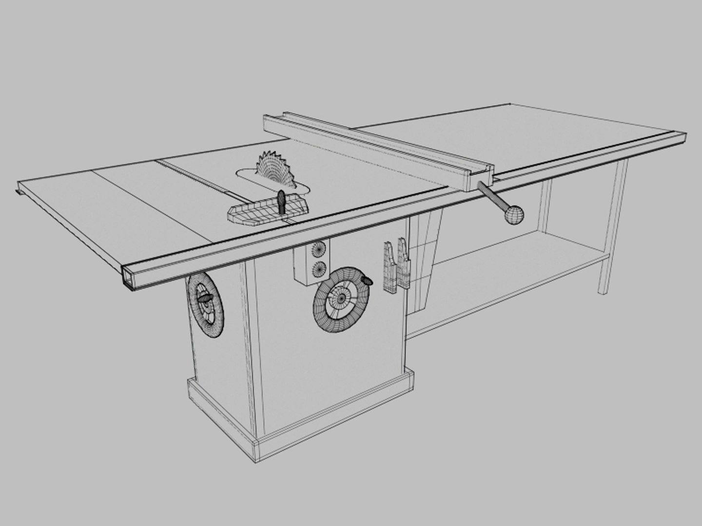 Woodworking Tablesaw Workshops 3d Model
