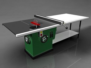 3d woodworking bandsaw model