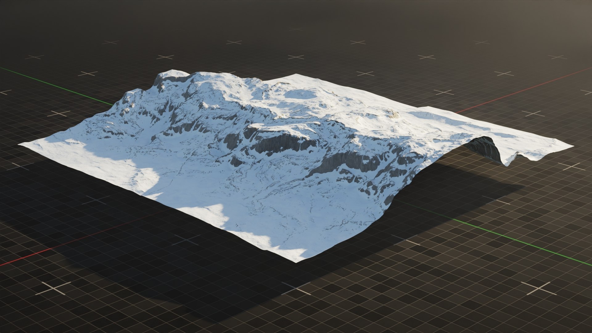 Tundra Cliff Terrain 8 3D Model - TurboSquid 2282405