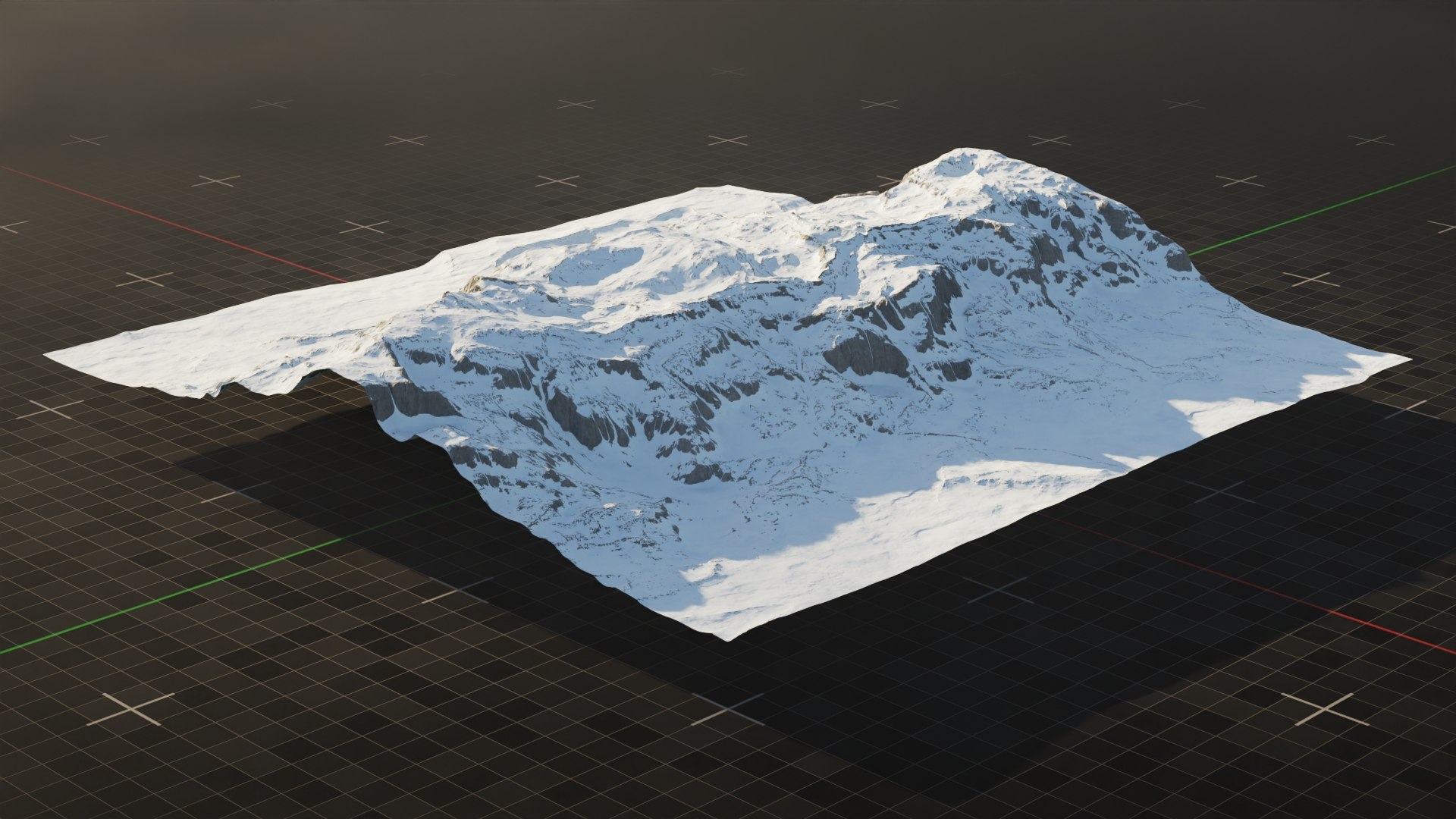 Tundra Cliff Terrain 8 3D Model - TurboSquid 2282405