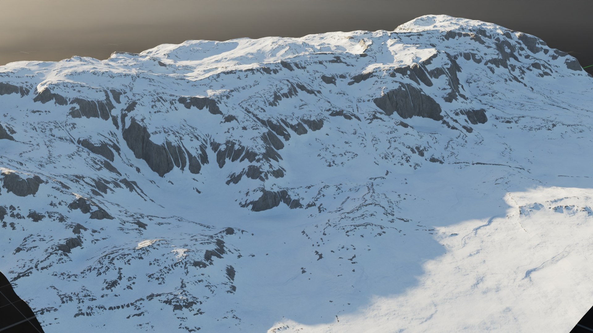 Tundra Cliff Terrain 8 3D Model - TurboSquid 2282405