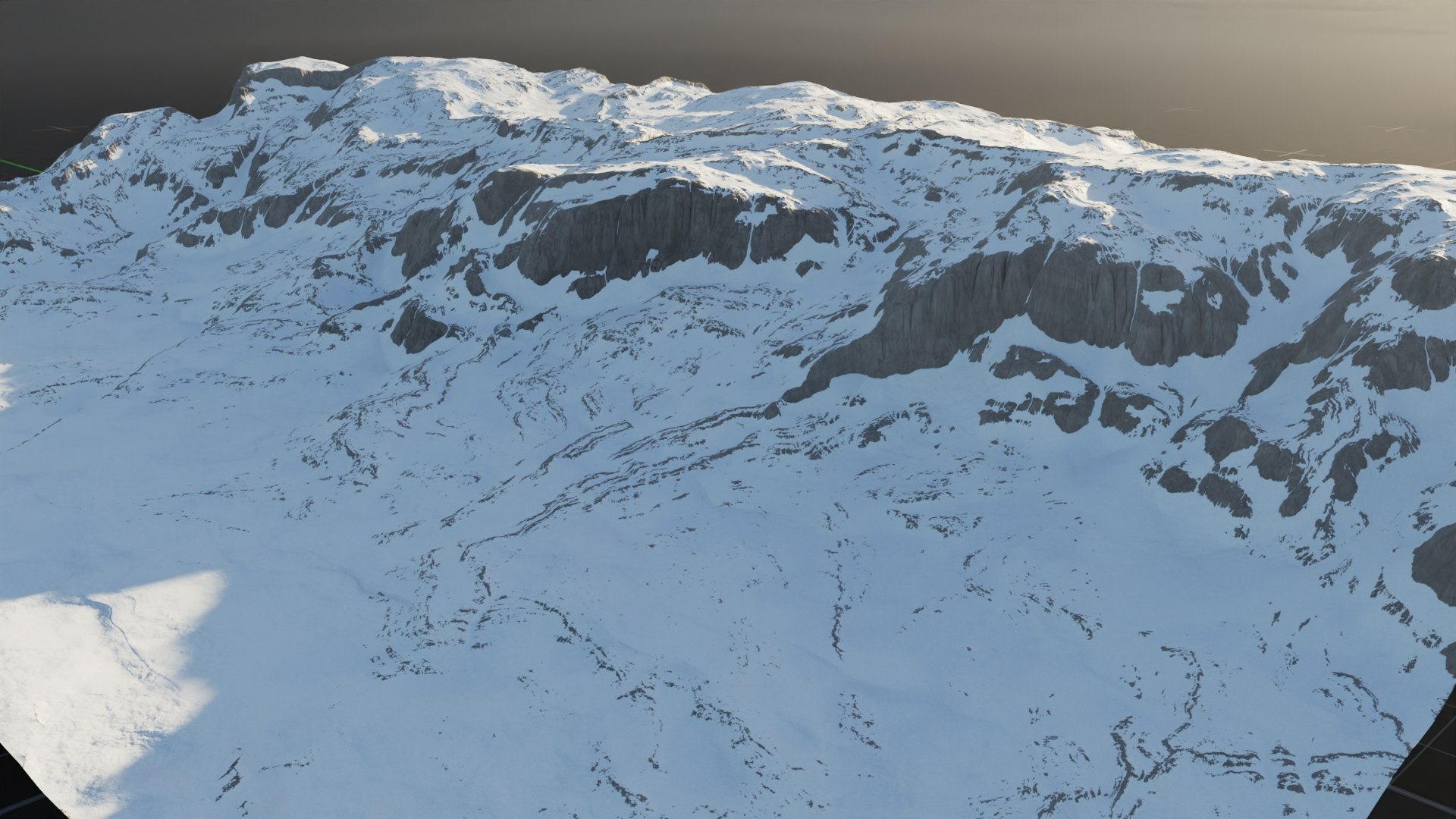 Tundra Cliff Terrain 8 3D Model - TurboSquid 2282405