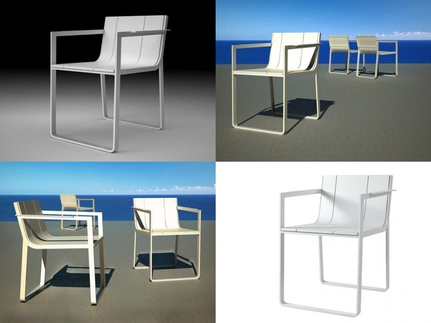 Flat Chair Model - TurboSquid 1180507