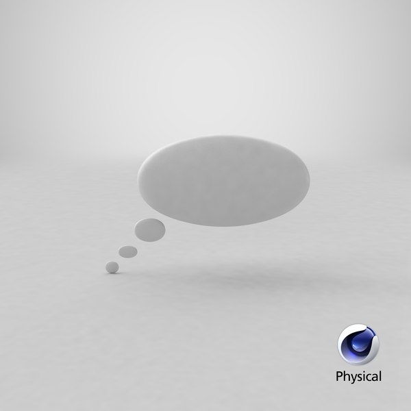 Thought bubble 02 3D - TurboSquid 1226617