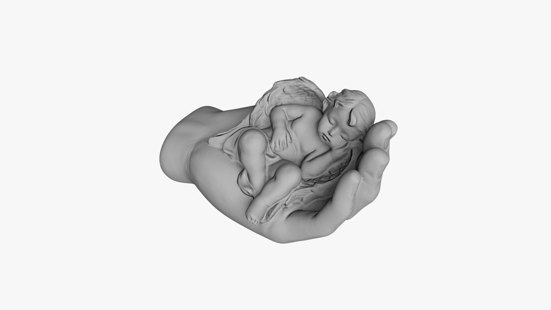 3D Model Angel Baby - TurboSquid 1663669