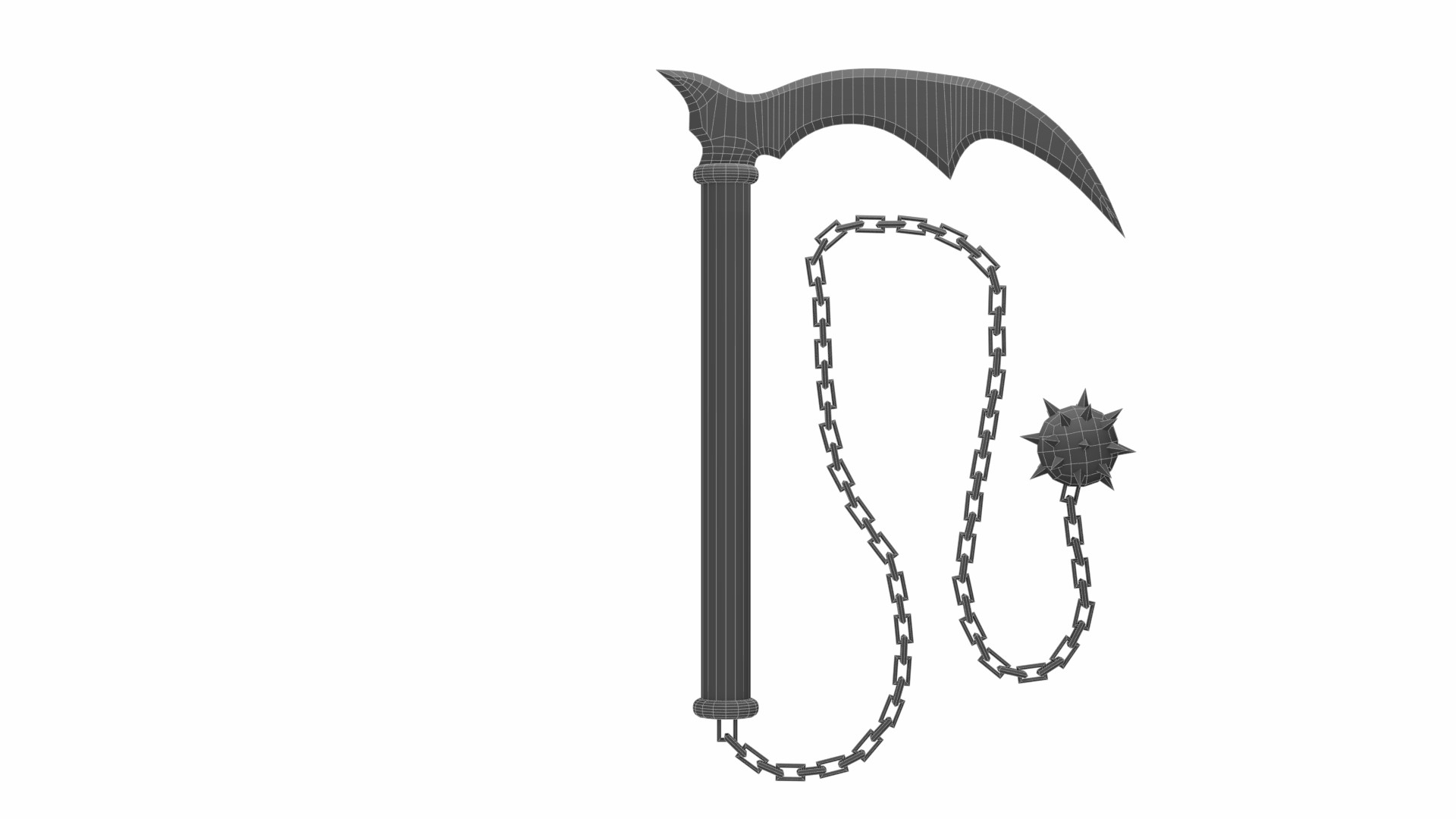 3D Kusarigama Model - TurboSquid 1836126