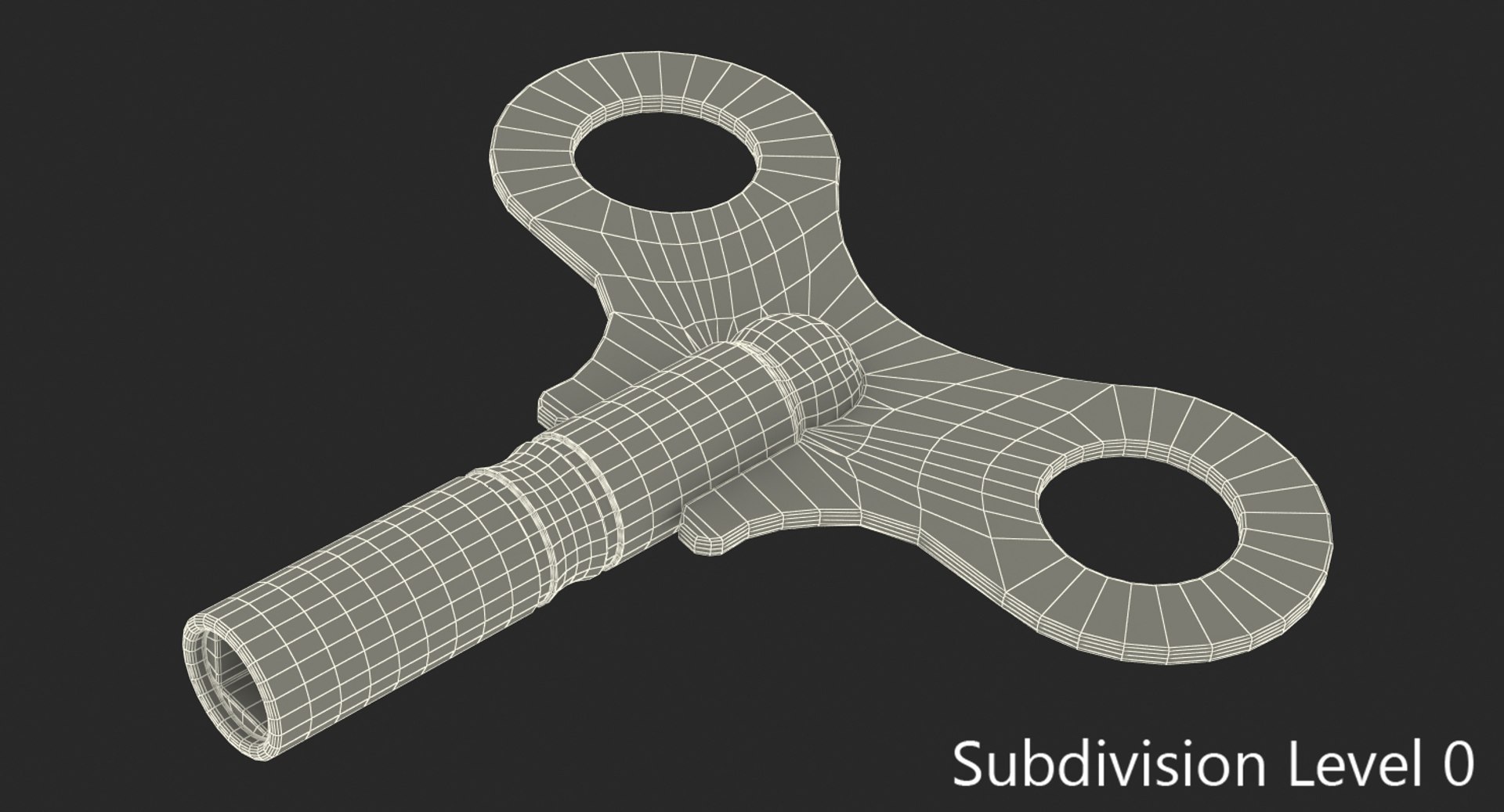 3D Windup Toy Key Brass - TurboSquid 1244819