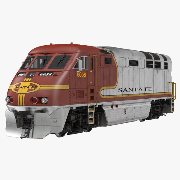 3d diesel electric locomotive f59 model