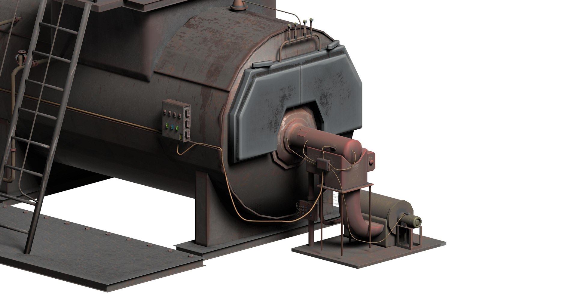 Steamboiler Generator Boiler Tank 3D Model - TurboSquid 2104163