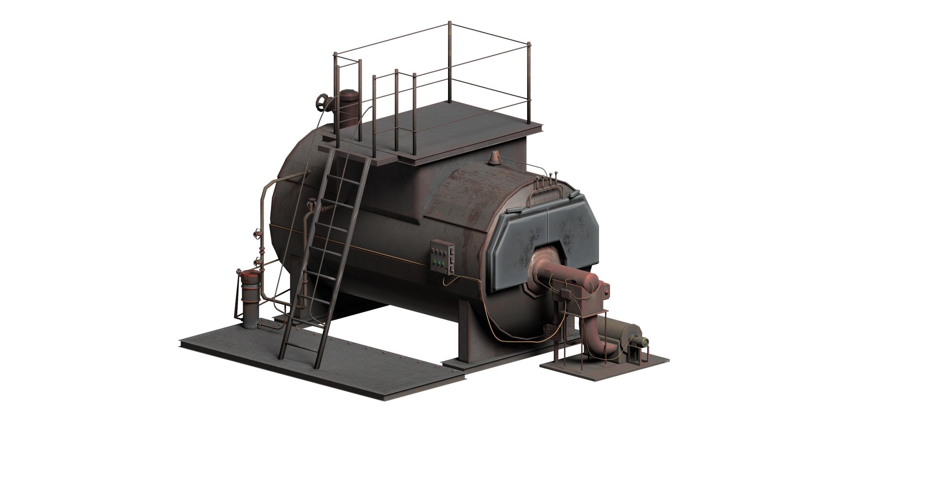 Steamboiler Generator Boiler Tank 3D Model - TurboSquid 2104163