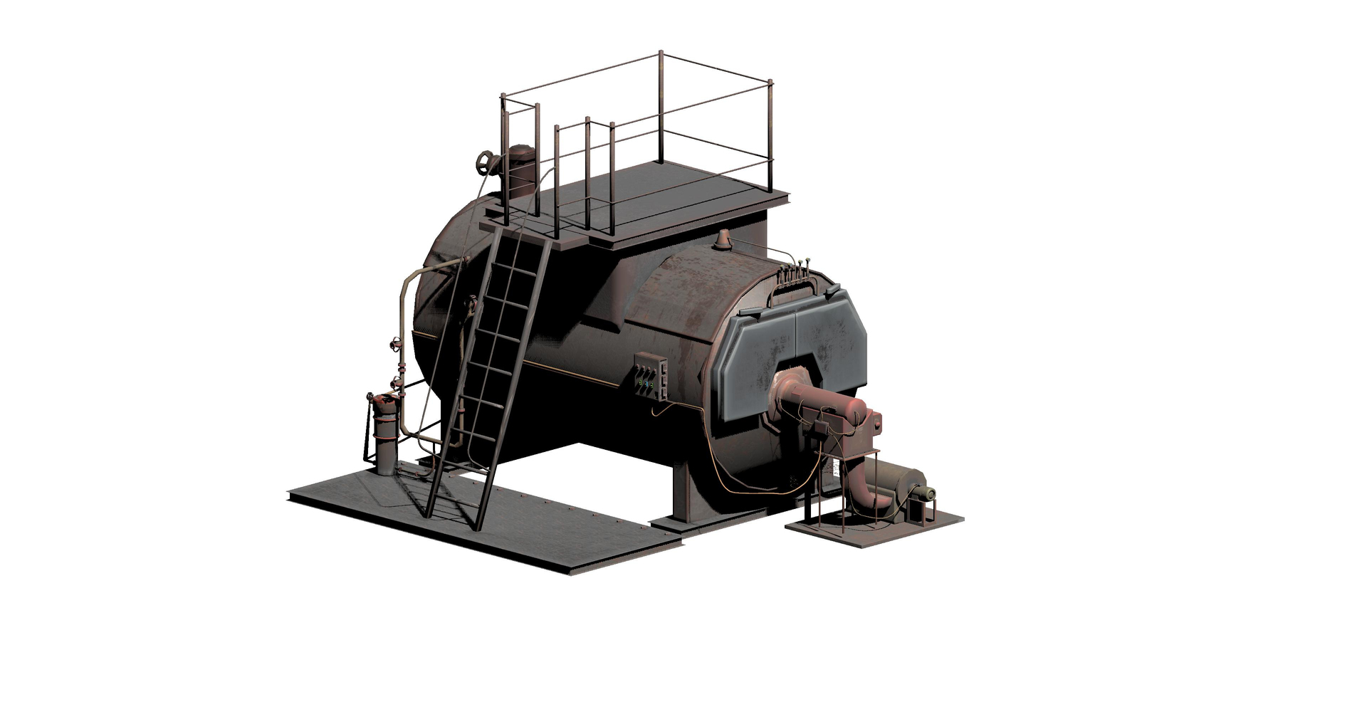 Steamboiler Generator Boiler Tank 3D Model - TurboSquid 2104163
