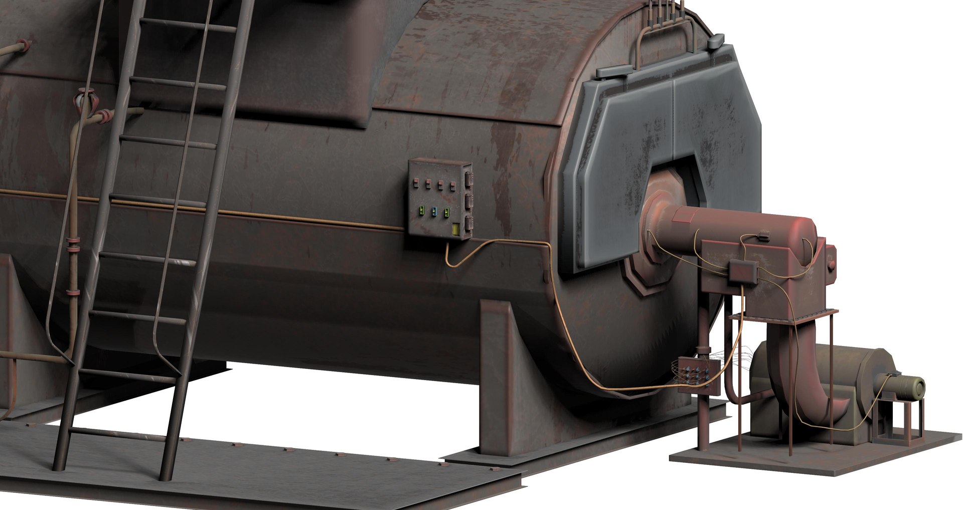 Steamboiler Generator Boiler Tank 3D Model - TurboSquid 2104163