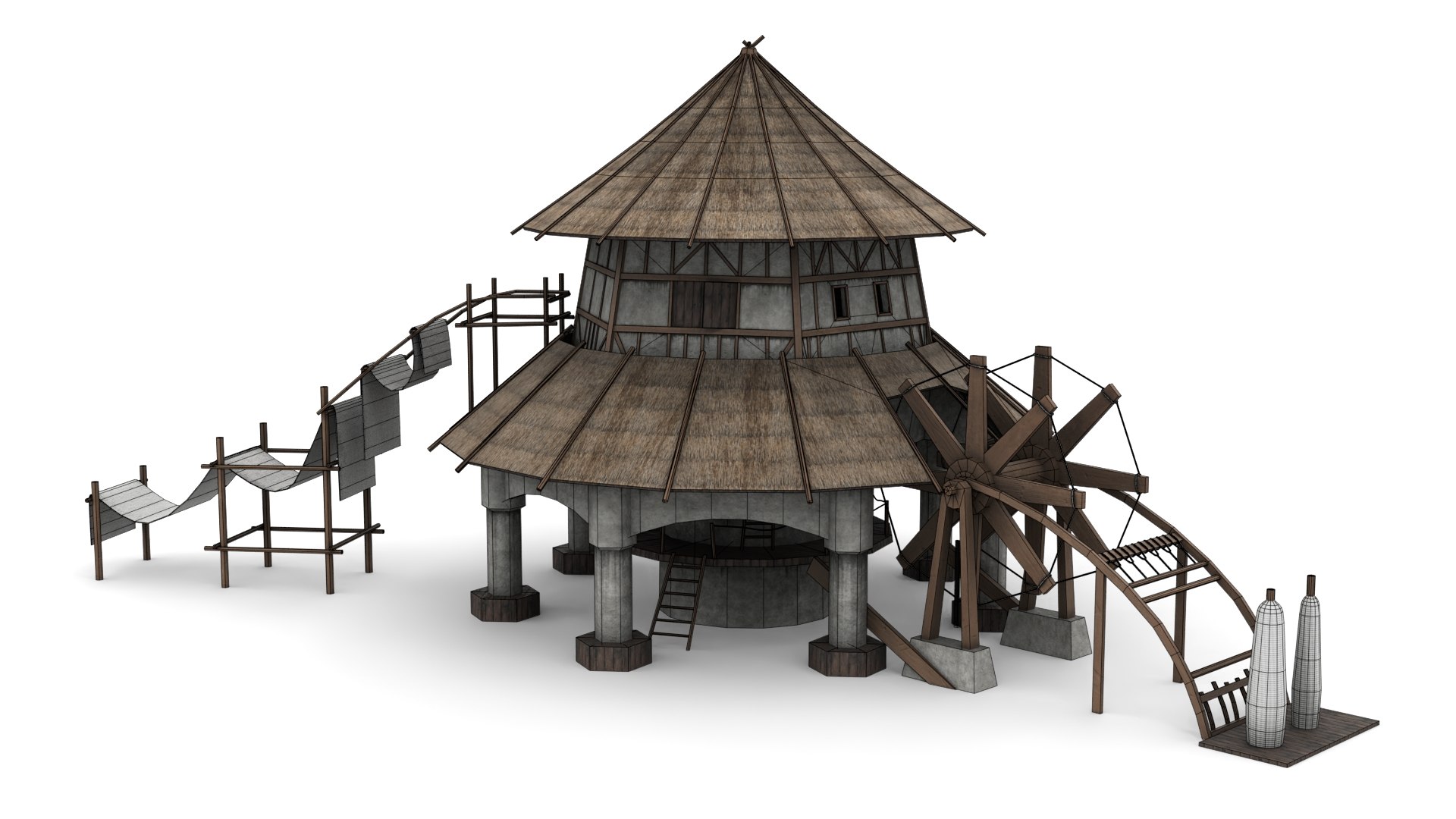Fantasy Weaving Factory 3D Model - TurboSquid 1790328