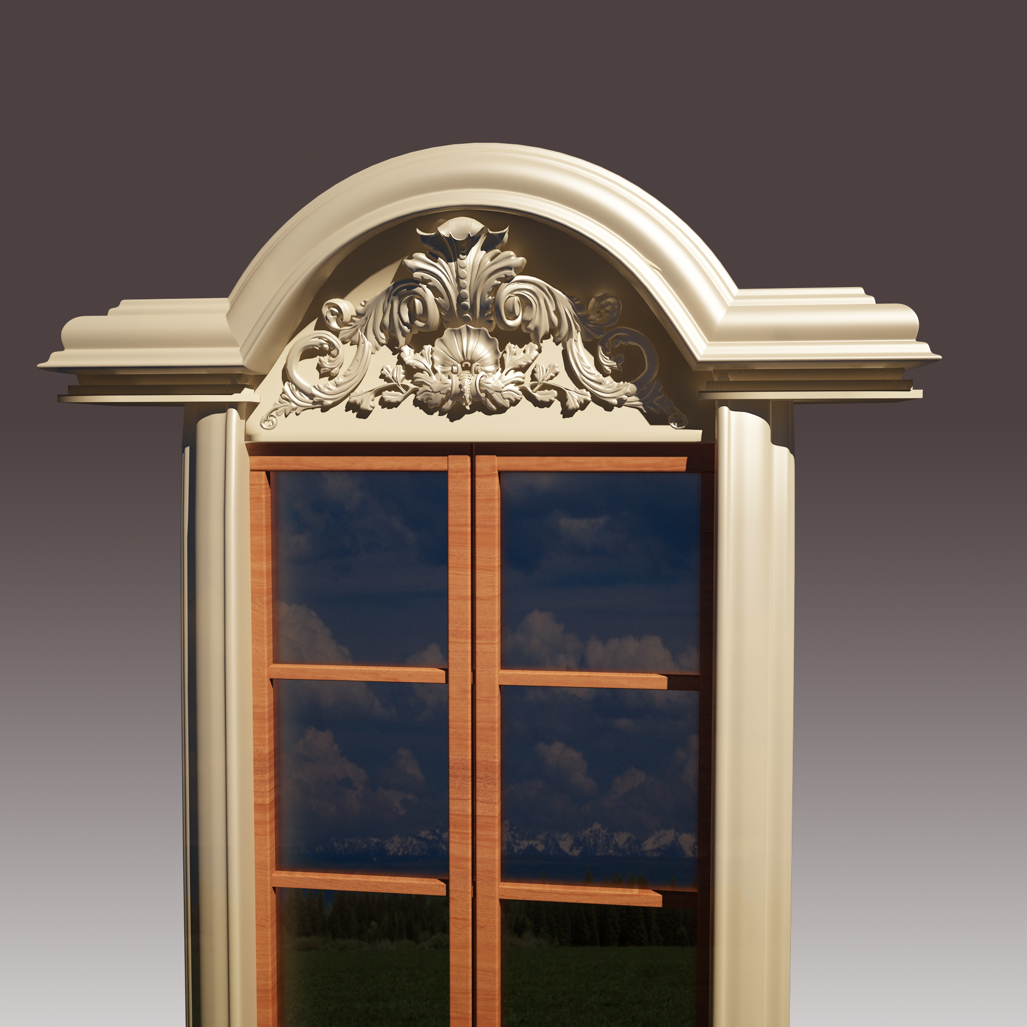 3d model window