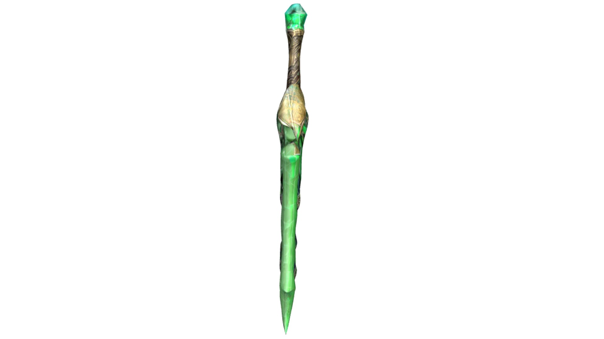 Fantasy Green Emerald Sword 3D Model - TurboSquid 2207727