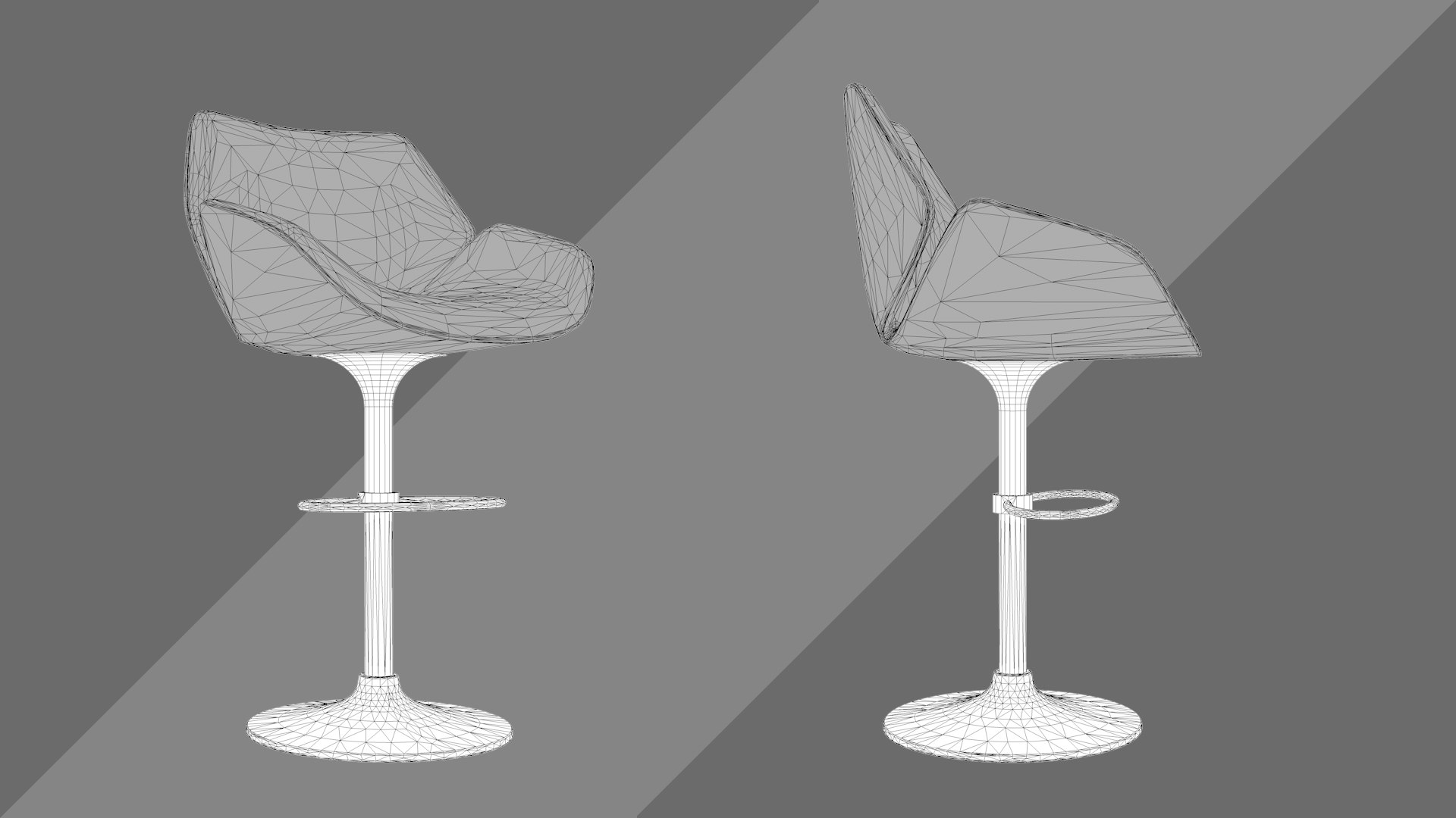 3D Bar Stool Chair Model - TurboSquid 2039869