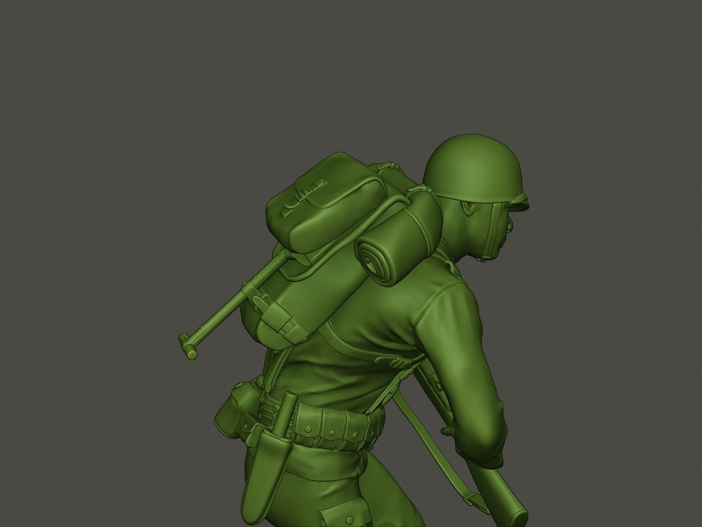 3D american soldier ww2 running - TurboSquid 1442422