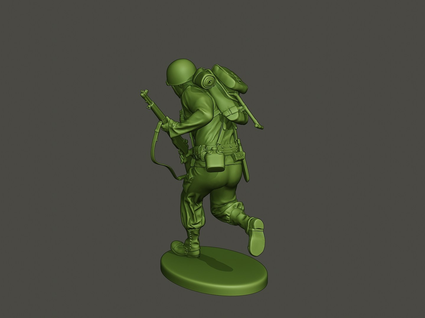 3D American Soldier Ww2 Running - TurboSquid 1442422